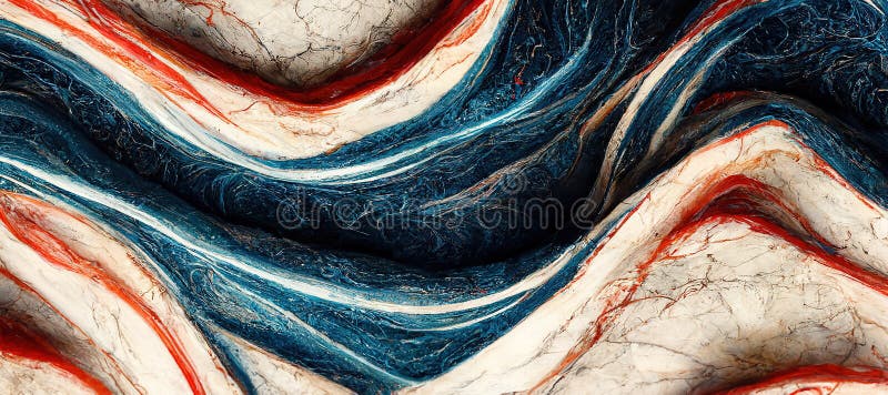 Colorful Red Blue Marble Pattern Texture Background Stock Illustration ...