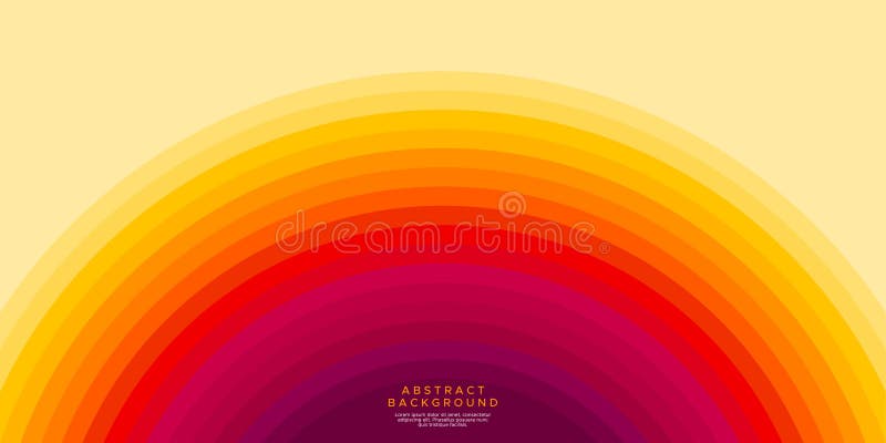 Colorful Red Lines Circle Background Design. Sun Lines Abstract ...