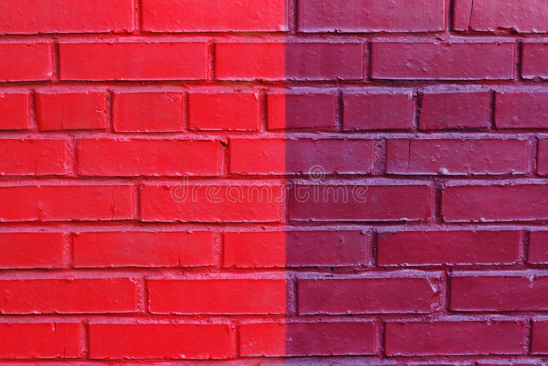 Brick Wall. Maroon Texture. Stock Image - Image of horizontal, aging ...