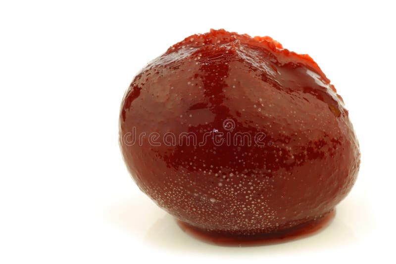 Colorful Red Prune on Syrup Stock Image - Image of juicy, sweet: 25706195