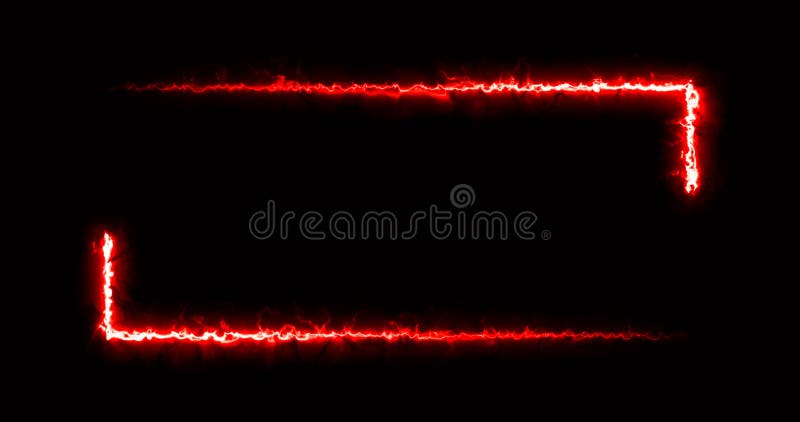 Colorful of Red Rectangle Light Abstract Effect in Black Background ...