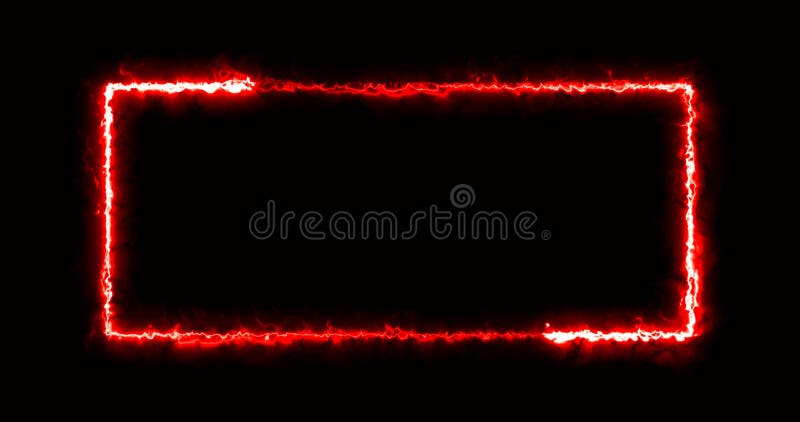 Colorful of Red Rectangle Light Abstract Effect in Black Background ...