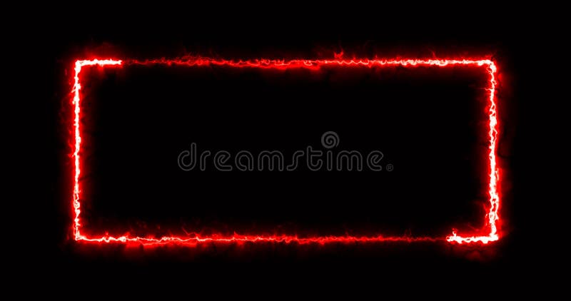 Colorful of Red Rectangle Light Abstract Effect in Black Background ...