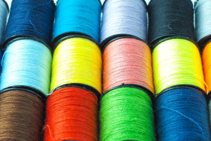 The Colorful Reels Background Stock Photo - Image of rainbow, string ...