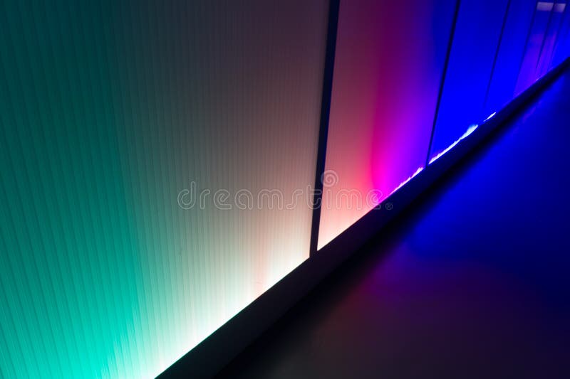 Colorful Reflection Lighting Wall Abstract Background Stock Photo ...