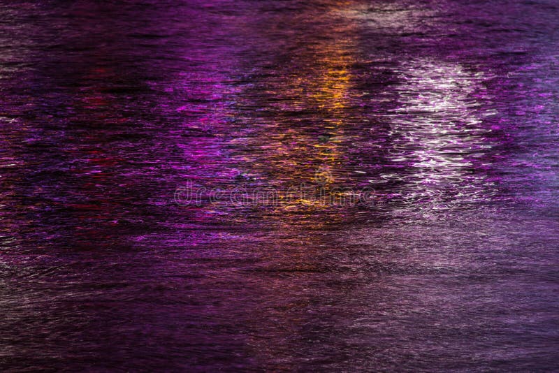 Colorful Reflections of Light in Water Stock Image - Image of outdoors ...