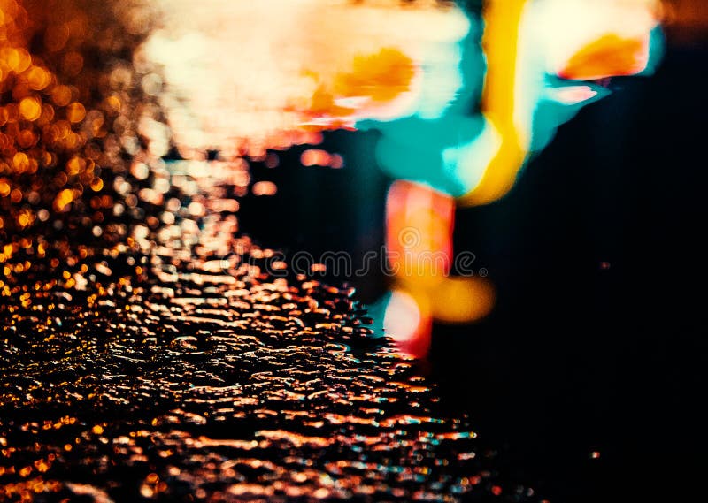 Colorful Reflective Background Painting Wallpaper Stock Photo - Image ...