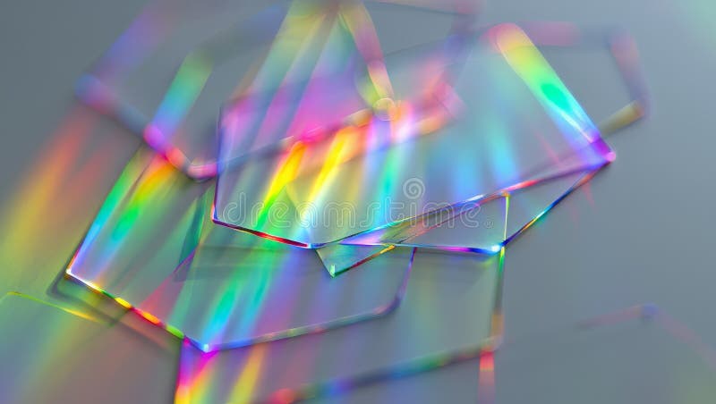 Colorful Refraction through Transparent Sheets with Rainbow Light ...