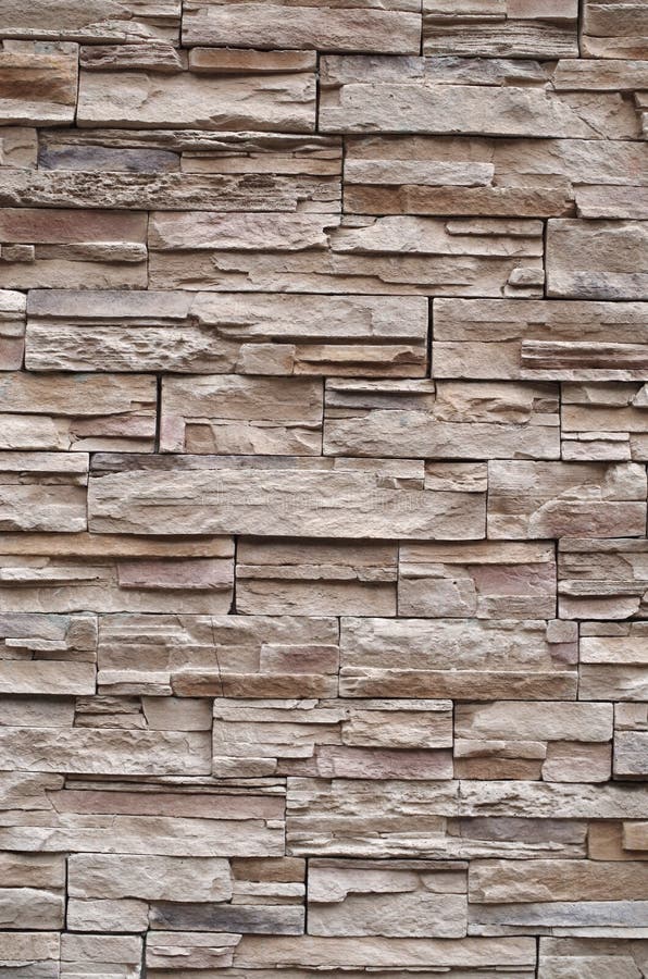 Colorful Relief Tiles Imitating Stone on Wall Close Stock Photo - Image ...