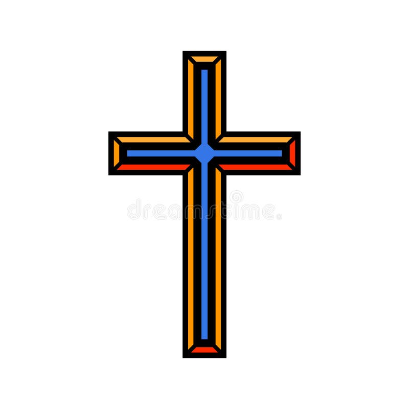 Colorful Cross Clipart