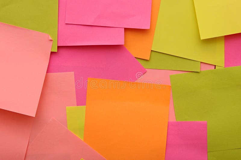 Colorful reminder notes stock image. Image of color, objects - 24970503