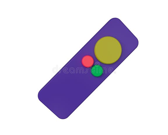 Colorful Remote Control Icon 3d Illustration, Minimal 3d Render ...