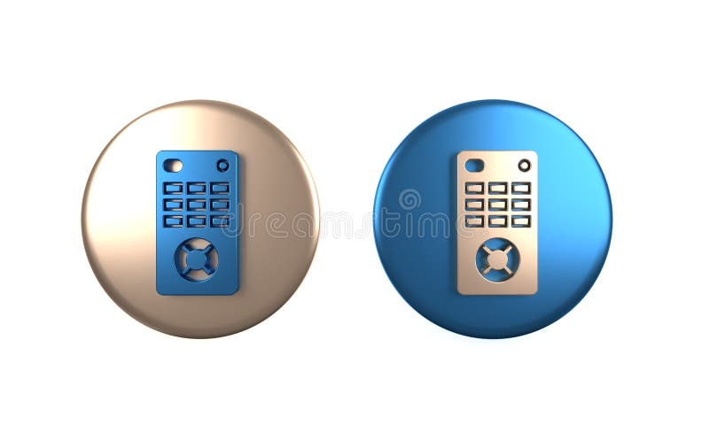 Colorful Remote Control Icon Isolated on White Background. Circle ...