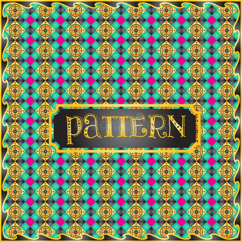 Colorful Repeatable Pattern Background Stock Illustration ...