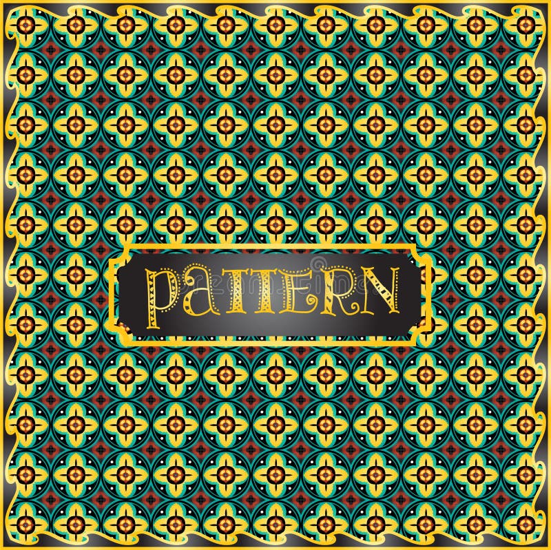 Colorful Repeatable Pattern Background Stock Illustration ...