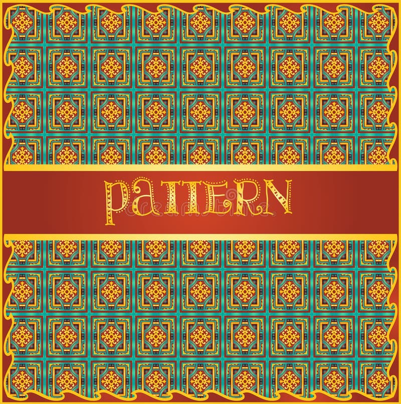 Colorful Repeatable Pattern Background Stock Illustration ...