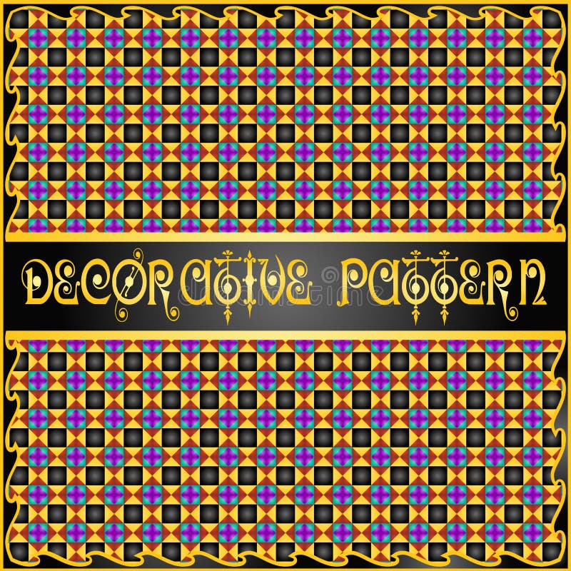 Colorful Repeatable Pattern Background Stock Illustration ...