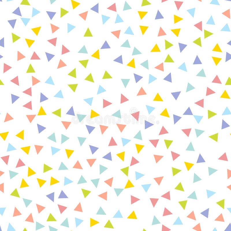 Colorful Repeating Triangle Confetti Background Pattern Vector Stock ...