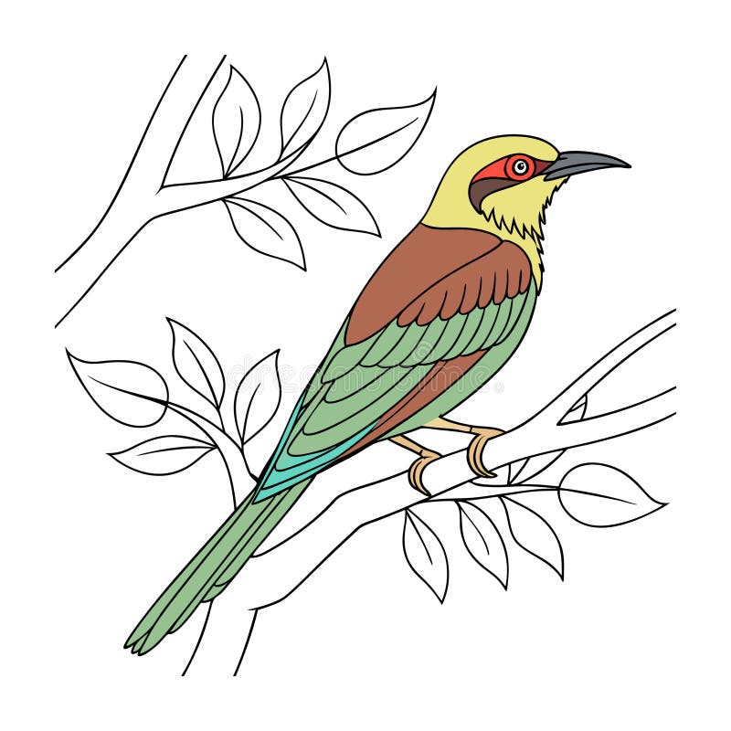 Colorful Representation of Akepa Bird Stock Photo - Illustration of ...