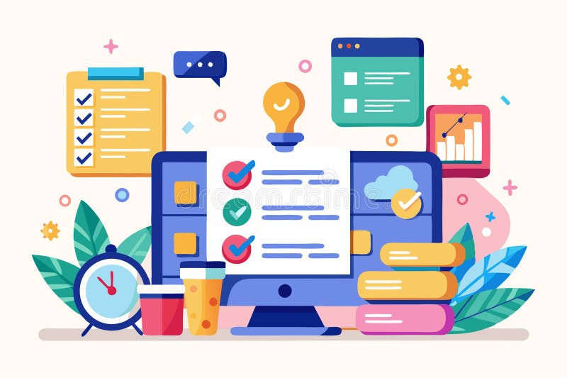 A Colorful Representation of a Customizable Task Management Setup with ...