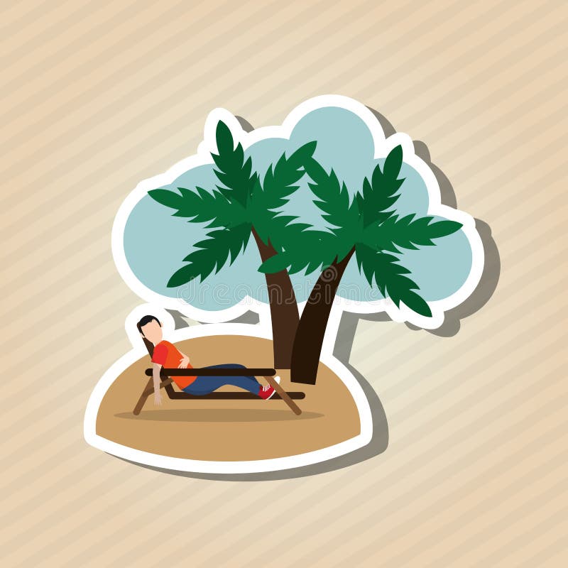 Colorful Resting Design, Vector Illustration Stock Illustration ...