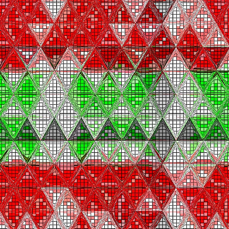 Triangle Pattern with Effect of Dirty Aged Mosaic of Stained Glass ...