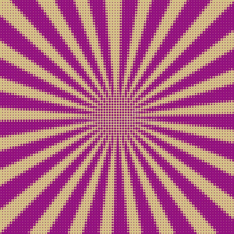 Colorful Retro Rays Comic Background. Stock Illustration - Illustration ...