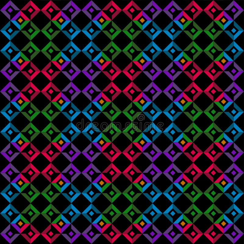 Colorful of Rhombus Shape Pattern, Abstract, Illustrator Geometric ...