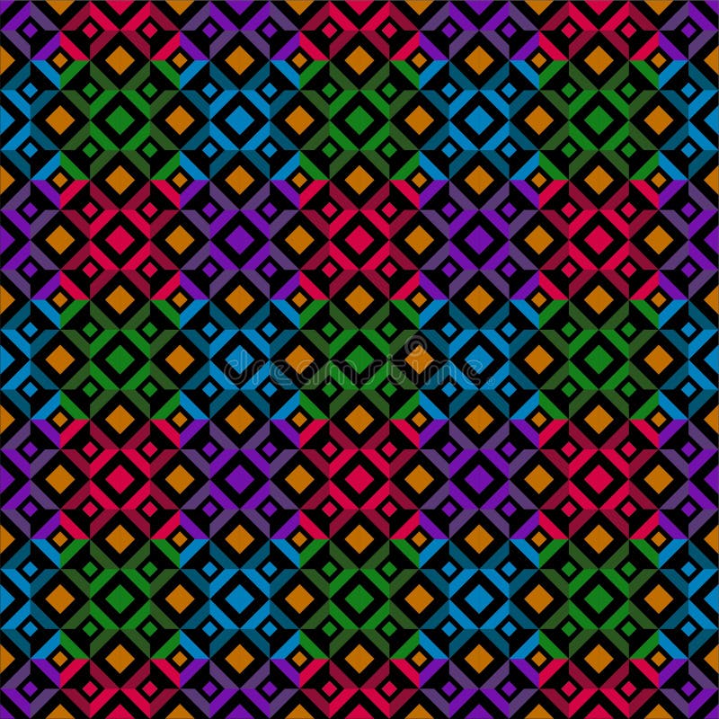 Colorful of Rhombus Shape Pattern, Abstract, Illustrator Geometric ...