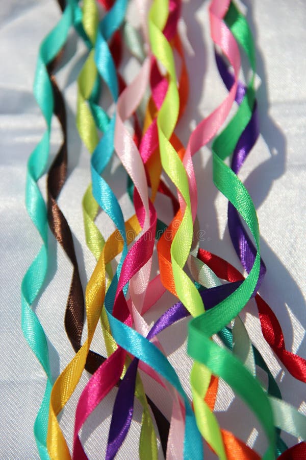 Colorful Ribbon stock image. Image of valentines, yellow - 29299423