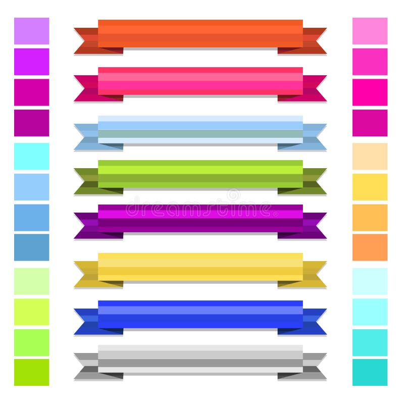 Colorful ribbon stock illustration. Illustration of symbol - 57235917