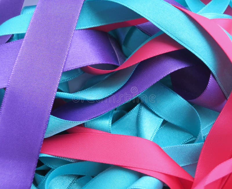 Colorful Ribbon Over White Background Stock Image - Image of decorative ...