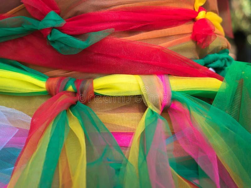 Colorful ribbon for pray stock image. Image of spirit - 89413597