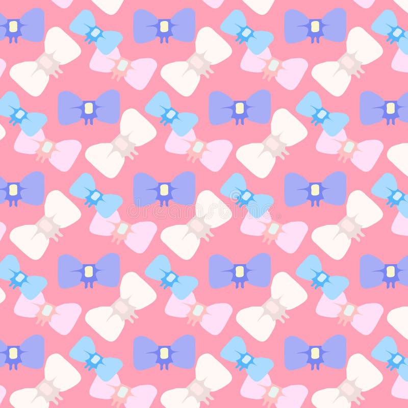 Colorful Ribbon Seamless Pattern Background Stock Vector - Illustration ...