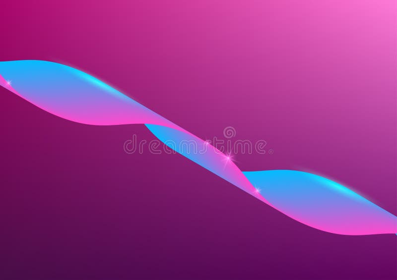 Colorful Ribbon Wavy Background Graphic Stock Vector - Illustration of ...
