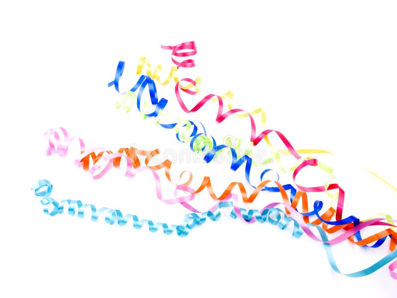 Colorful ribbons stock image. Image of pink, blue, orange - 16815997