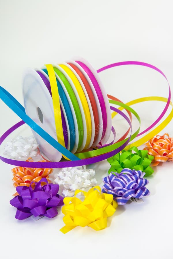 Colorful ribbons stock image. Image of wrapping, lace - 26182147