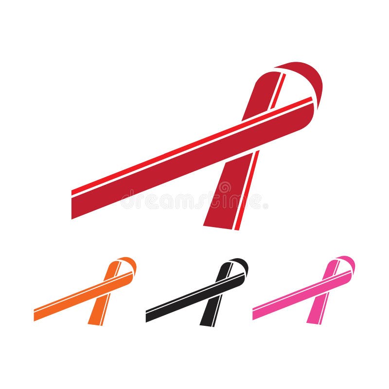 Colorful Ribbons Logo Symbol Illustration Design Template - Vector ...