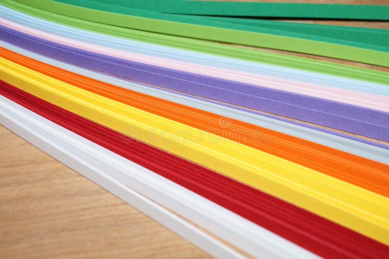 Colorful Ribbons of Paper Quilling Stock Image - Image of paper ...
