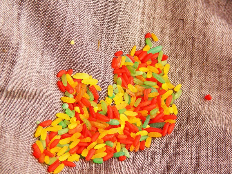 Colorful Rice Grains stock image. Image of color, holy - 6950381
