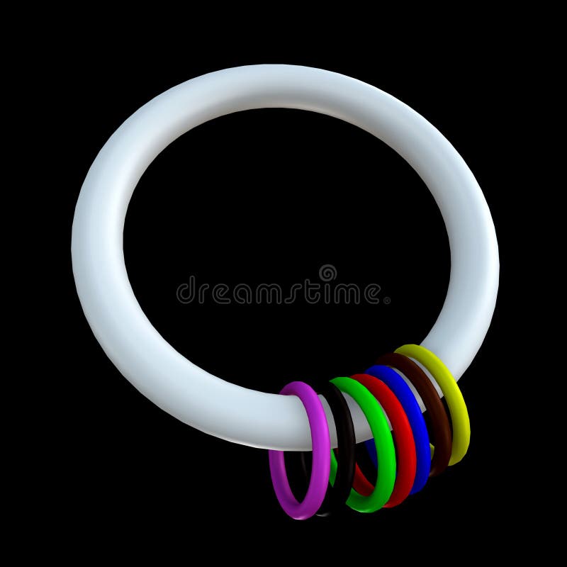 Colorful Ring Collection, Abstract Patterns Stock Illustration ...