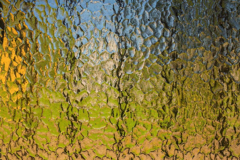Colorful Rippled Glass Texture Stock Photo - Image of rippled, abstract ...