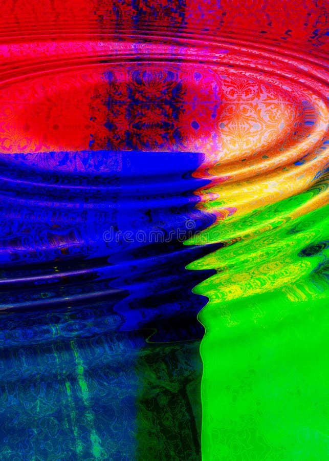 Colorful Ripples stock illustration. Illustration of colors - 4837826