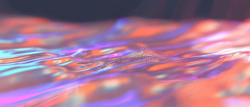 Dynamic Ripples on Water Surface with Vibrant Particle Effects and ...