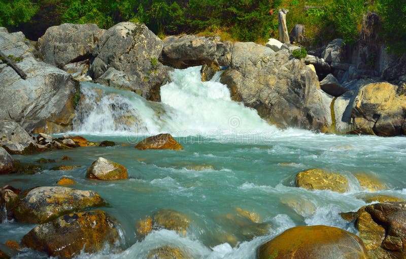 Colorful river stock image. Image of crag, landscape - 43736675