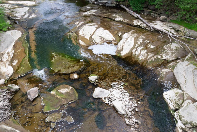 Bridge Over Dry Riverbed in Woods Stock Image - Image of riverbed ...