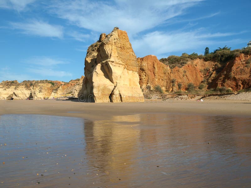 Colorful Rock Cliffs of the Algarve Stock Image - Image of rest, nature ...