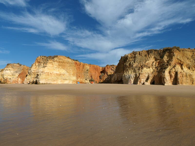 Colorful Rock Cliffs of the Algarve Stock Photo - Image of praia, rocha ...
