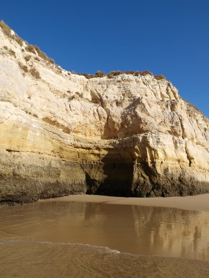 Colorful Rock Cliffs of the Algarve Stock Image - Image of navy ...