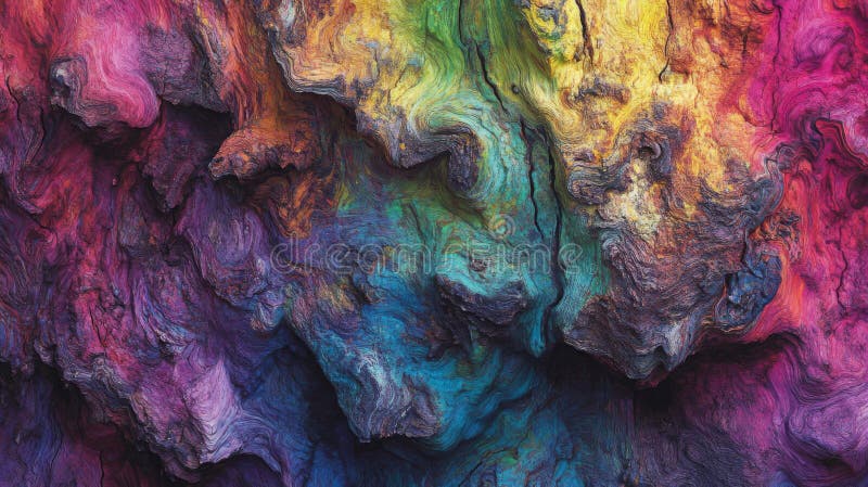Colorful Rock Texture with Rainbow Hues Stock Illustration ...
